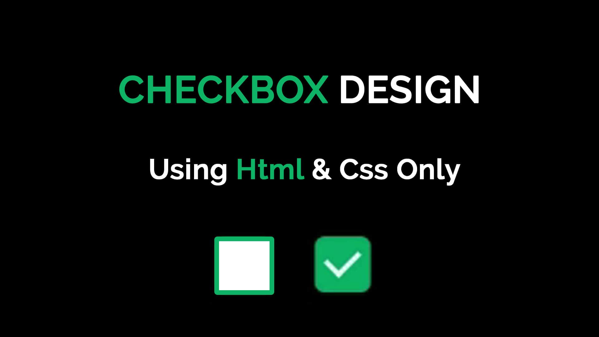 Custom Checkbox Design Using HTML CSS Code4education 