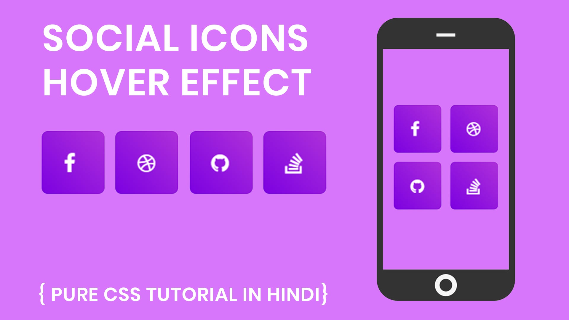 Social Media Icons Hover Effect Using HTML CSS Code4Education
