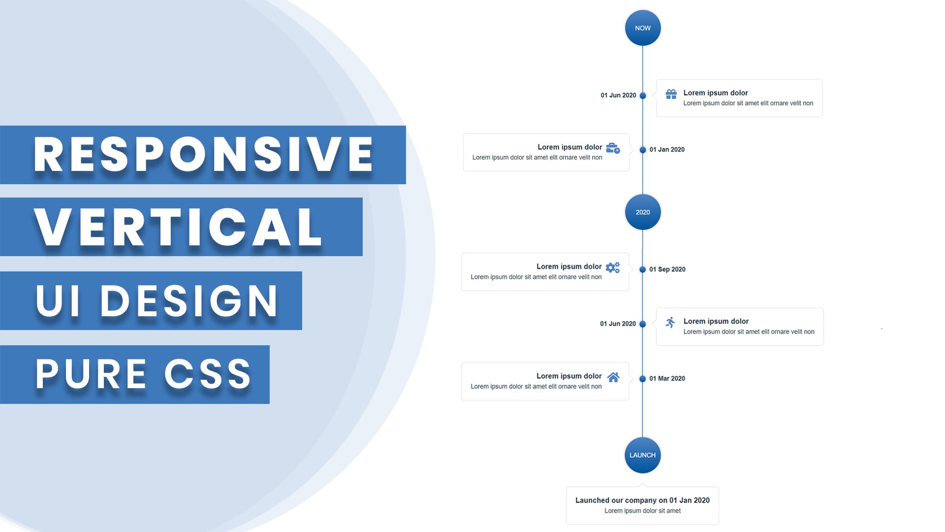 Create Responsive Vertical Timeline Using HTML CSS CODE4EDUCATION