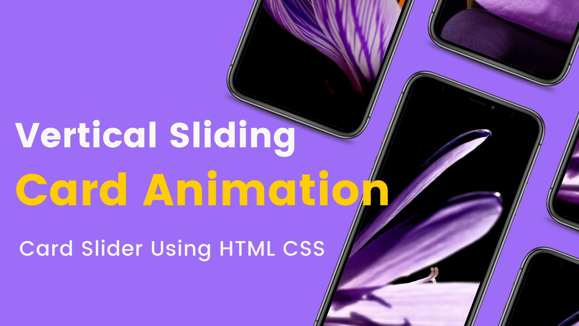 Vertical Card Sliding Animation Using Only HTML CSS Pure CSS Slider